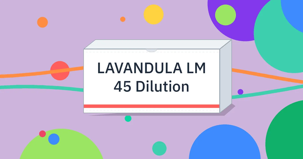 Symbolbild: Packung mit der Aufschrift LAVANDULA LM 45 Dilution (PZN 12930000) – Verfügbarkeit und Bezug in Apotheken in Frankfurt am Main