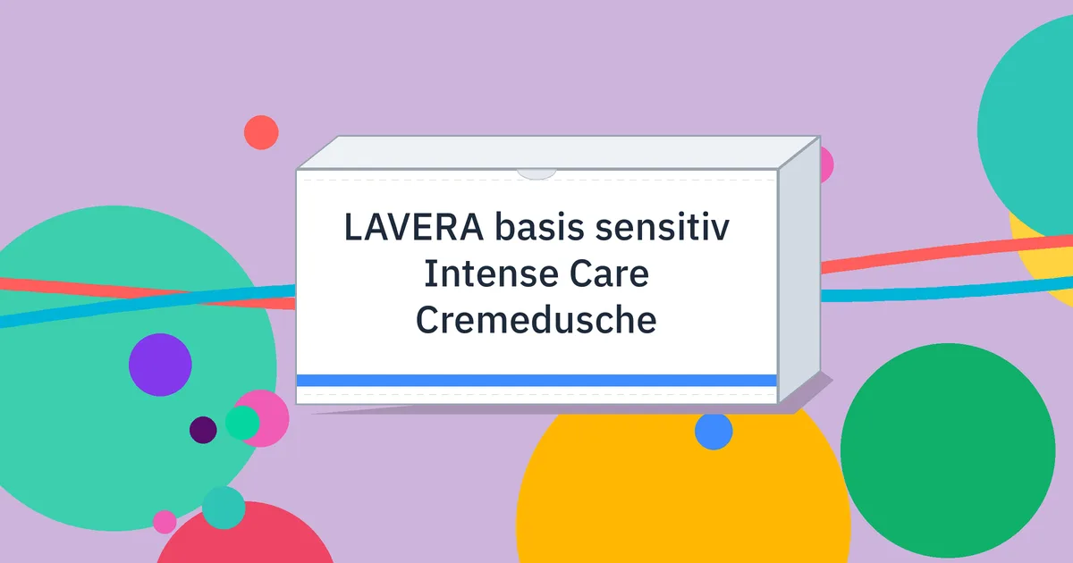 Symbolbild: Packung mit der Aufschrift LAVERA basis sensitiv Intense Care Cremedusche (PZN 15257779) – Verfügbarkeit und Bezug in Apotheken in Frankfurt am Main
