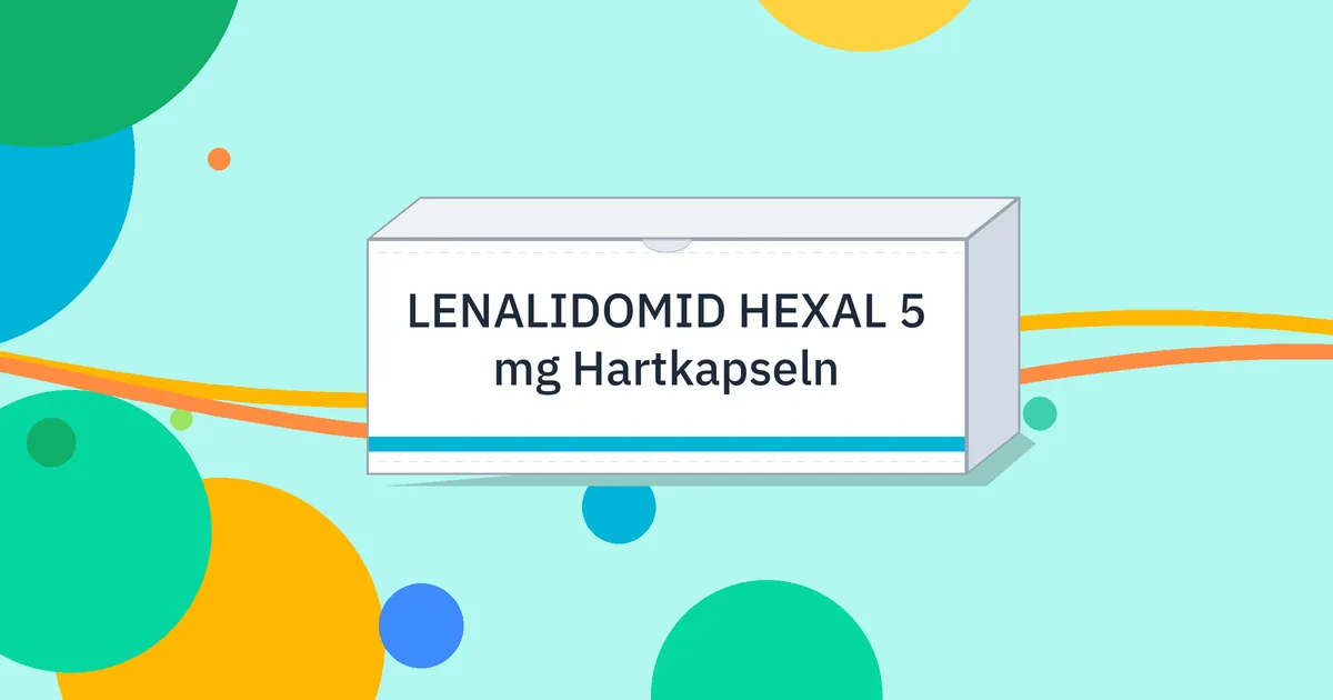 Symbolbild: Packung mit der Aufschrift LENALIDOMID HEXAL 5 mg Hartkapseln (PZN 17481653) – Verfügbarkeit und Bezug in Apotheken in Frankfurt am Main