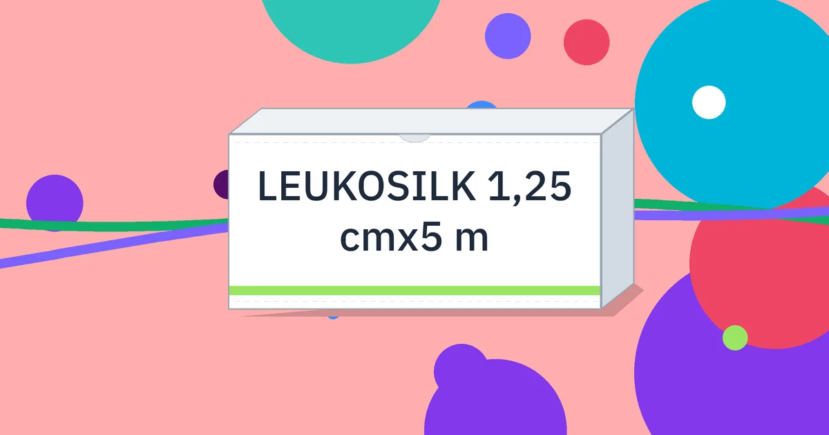 Symbolbild: Packung mit der Aufschrift LEUKOSILK 1,25 cmx5 m (PZN 00626219) – Verfügbarkeit und Bezug in Apotheken in Frankfurt am Main
