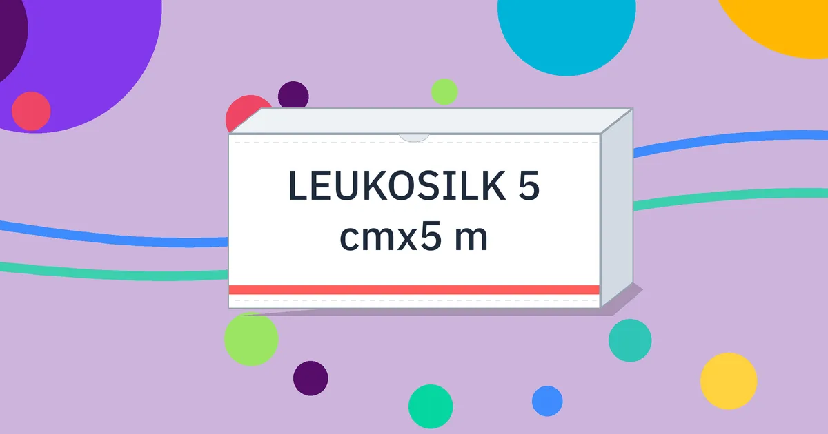 Symbolbild: Packung mit der Aufschrift LEUKOSILK 5 cmx5 m (PZN 00626231) – Verfügbarkeit und Bezug in Apotheken in Frankfurt am Main