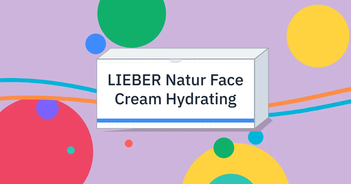 Symbolbild: Packung mit der Aufschrift LIEBER Natur Face Cream Hydrating (PZN 18070567) – Verfügbarkeit und Bezug in Apotheken in Frankfurt am Main