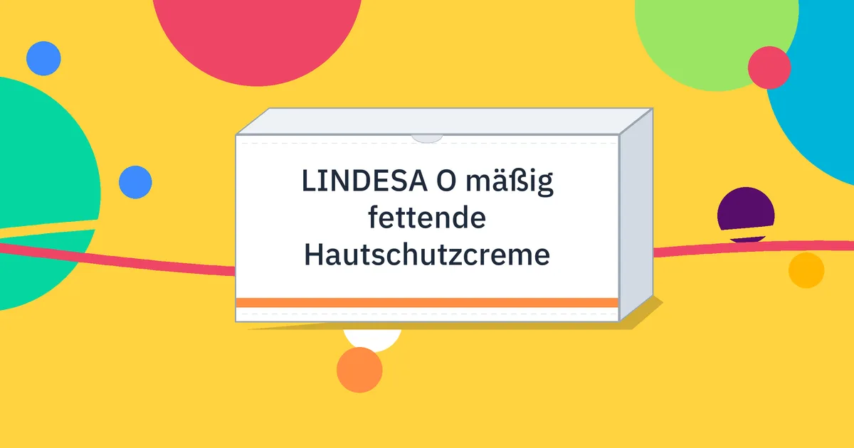 Symbolbild: Packung mit der Aufschrift LINDESA O mäßig fettende Hautschutzcreme (PZN 06569480) – Verfügbarkeit und Bezug in Apotheken in Frankfurt am Main