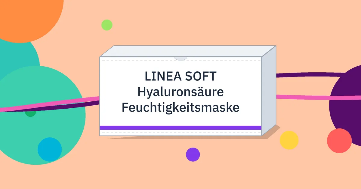 Symbolbild: Packung mit der Aufschrift LINEA SOFT Hyaluronsäure Feuchtigkeitsmaske (PZN 13890656) – Verfügbarkeit und Bezug in Apotheken in Frankfurt am Main