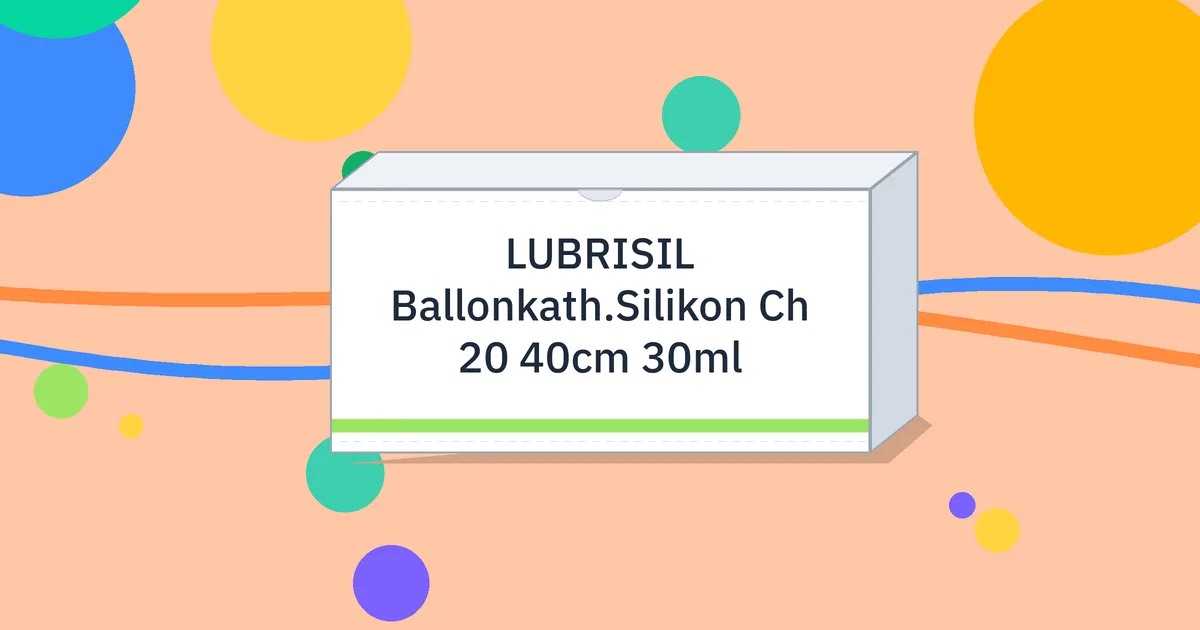 Symbolbild: Packung mit der Aufschrift LUBRISIL Ballonkath.Silikon Ch 20 40cm 30ml (PZN 06901537) – Verfügbarkeit und Bezug in Apotheken in Frankfurt am Main