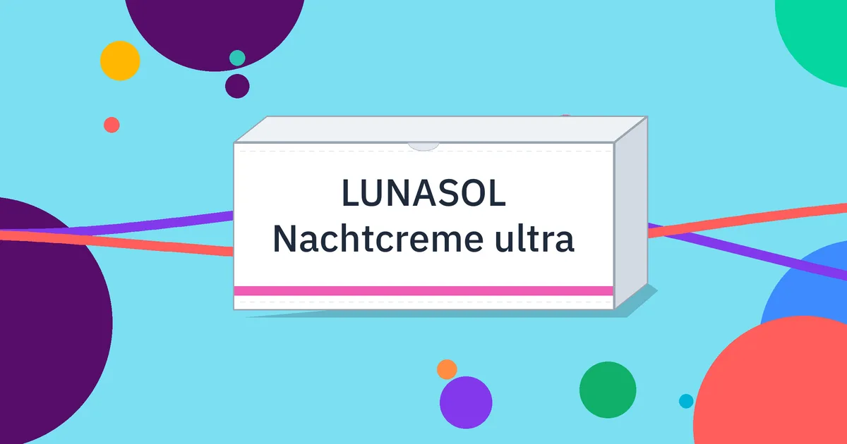 Symbolbild: Packung mit der Aufschrift LUNASOL Nachtcreme ultra (PZN 19754983) – Verfügbarkeit und Bezug in Apotheken in Frankfurt am Main