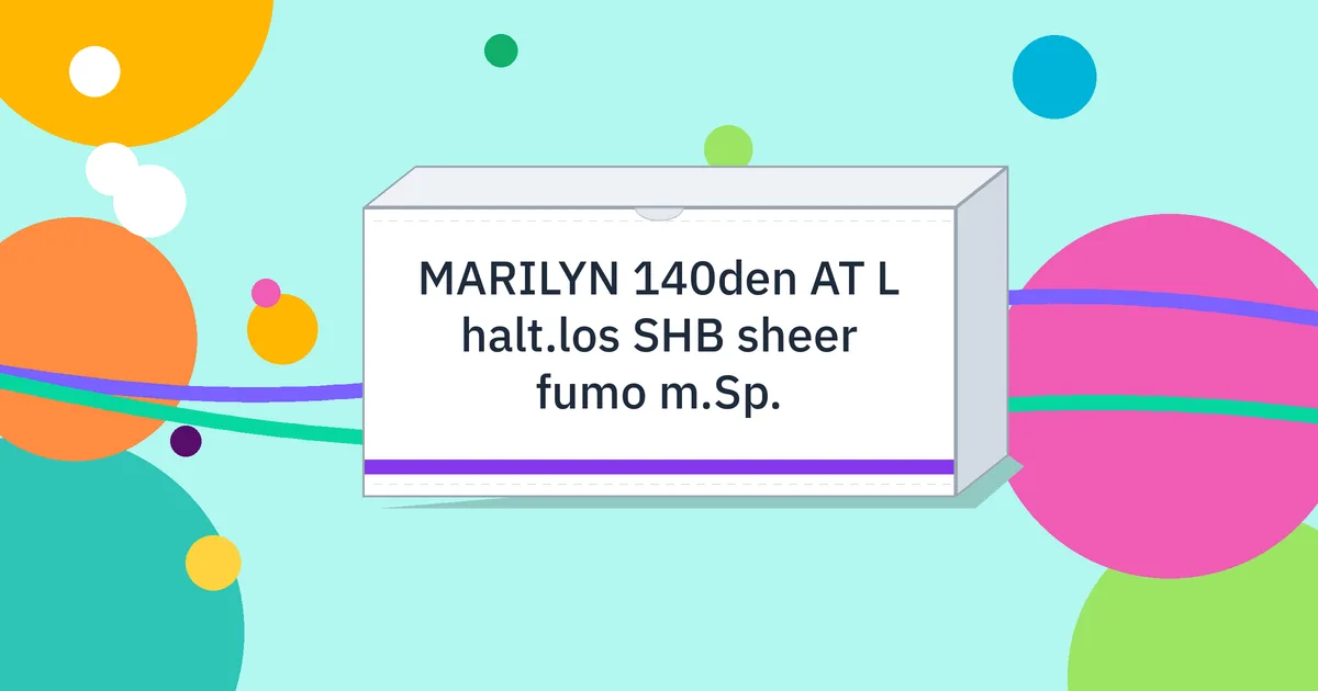 Symbolbild: Packung mit der Aufschrift MARILYN 140den AT L halt.los SHB sheer fumo m.Sp. (PZN 16186685) – Verfügbarkeit und Bezug in Apotheken in Frankfurt am Main