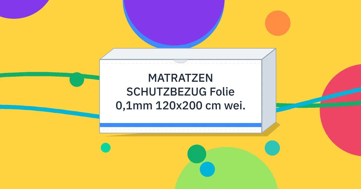 Symbolbild: Packung mit der Aufschrift MATRATZEN SCHUTZBEZUG Folie 0,1mm 120x200 cm wei. (PZN 09303162) – Verfügbarkeit und Bezug in Apotheken in Frankfurt am Main
