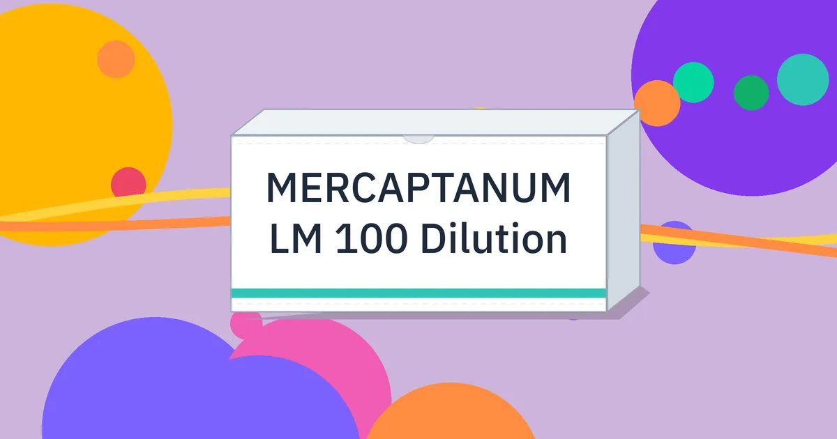 Symbolbild: Packung mit der Aufschrift MERCAPTANUM LM 100 Dilution (PZN 13605905) – Verfügbarkeit und Bezug in Apotheken in Frankfurt am Main