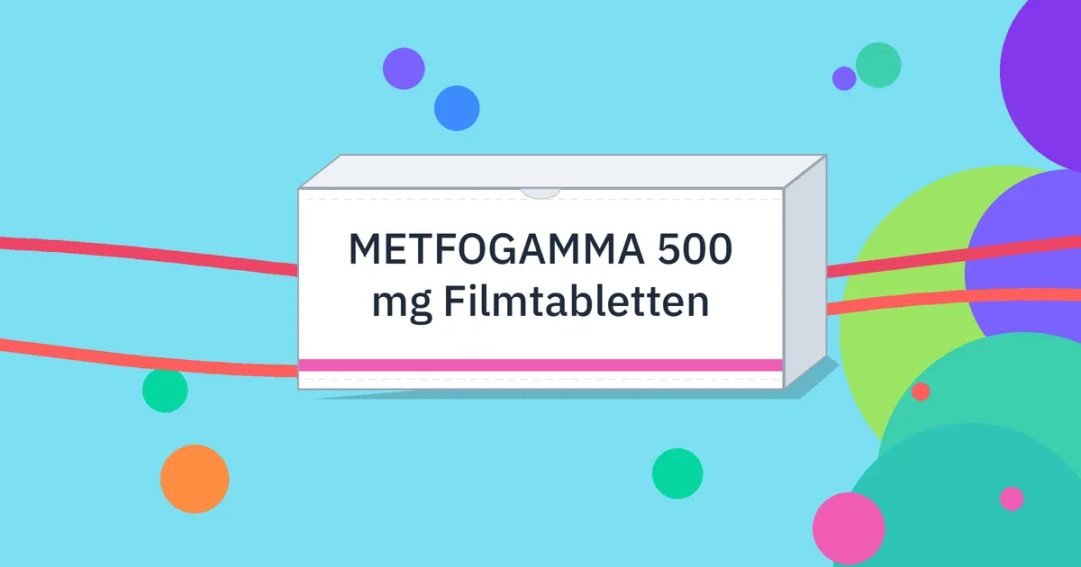 Symbolbild: Packung mit der Aufschrift METFOGAMMA 500 mg Filmtabletten (PZN 00255332) – Verfügbarkeit und Bezug in Apotheken in Frankfurt am Main