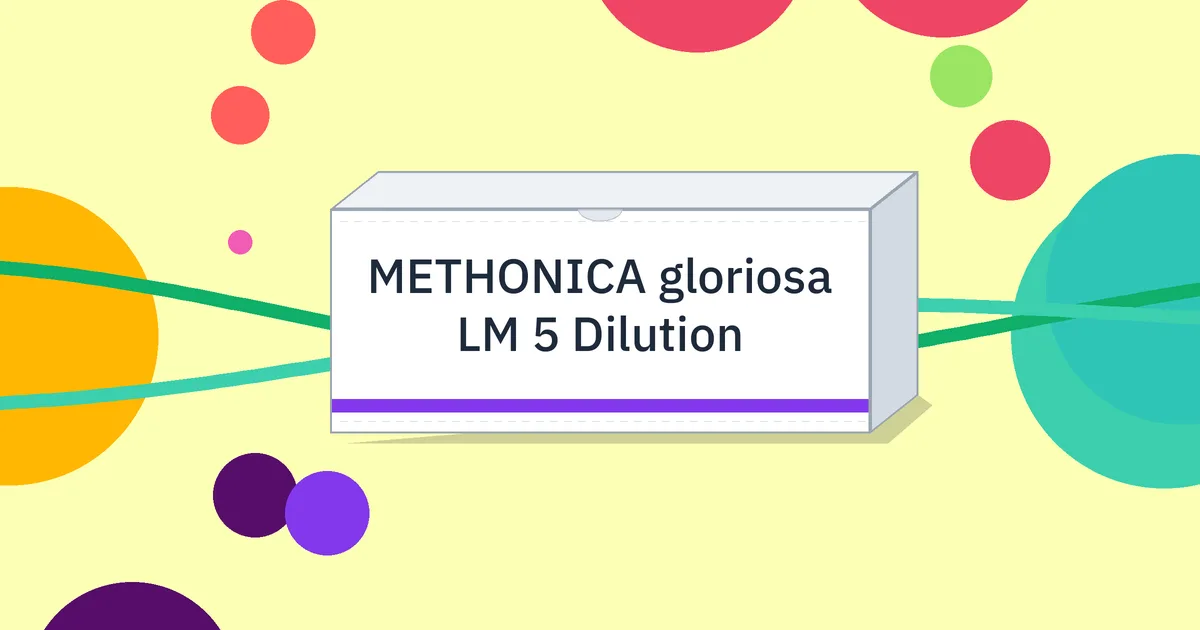 Symbolbild: Packung mit der Aufschrift METHONICA gloriosa LM 5 Dilution (PZN 13606454) – Verfügbarkeit und Bezug in Apotheken in Frankfurt am Main