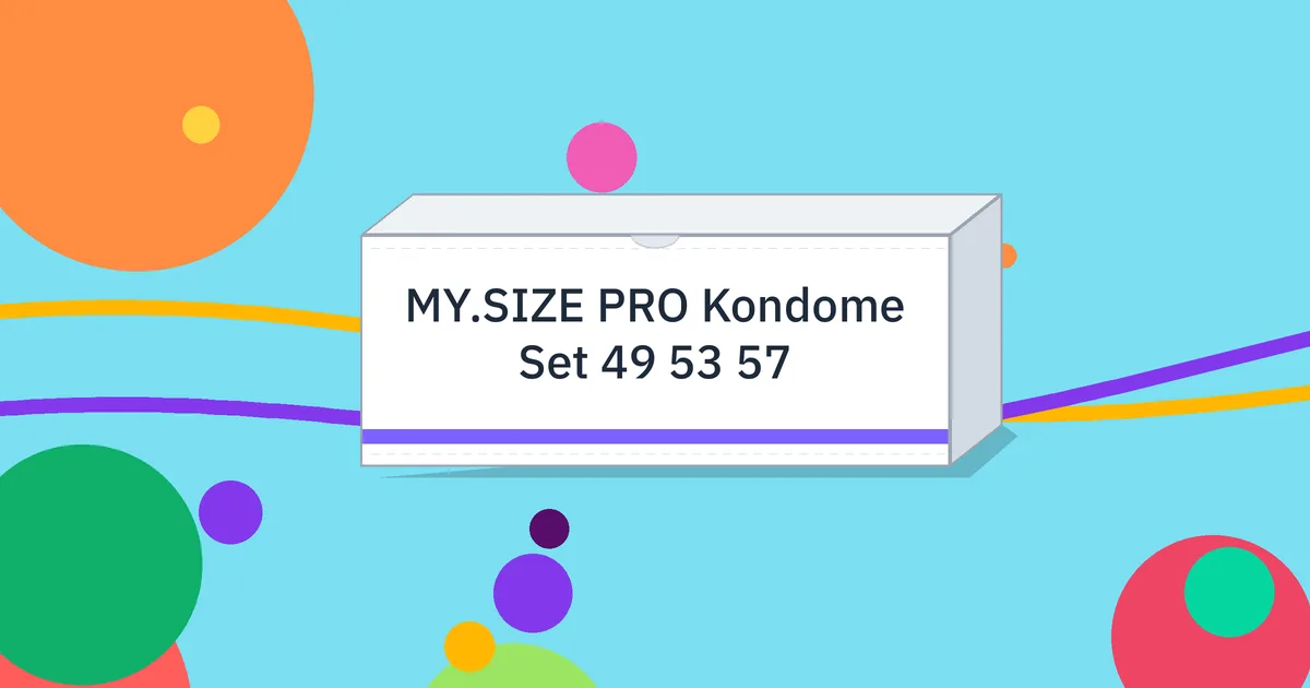 Symbolbild: Packung mit der Aufschrift MY.SIZE PRO Kondome Set 49 53 57 (PZN 17492527) – Verfügbarkeit und Bezug in Apotheken in Frankfurt am Main