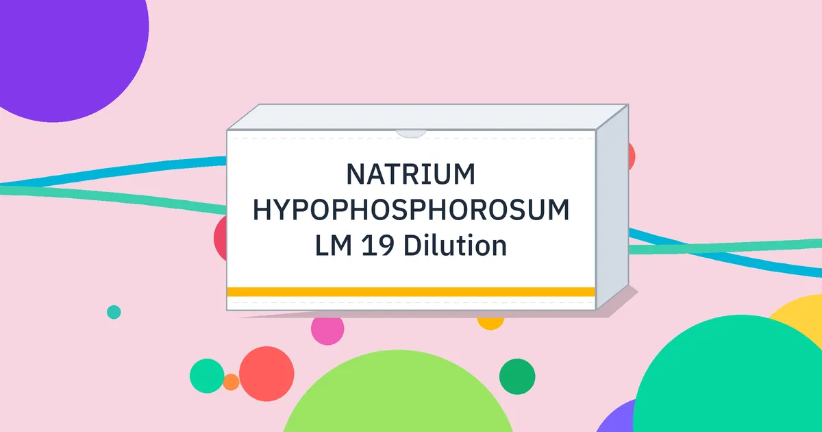 Symbolbild: Packung mit der Aufschrift NATRIUM HYPOPHOSPHOROSUM LM 19 Dilution (PZN 12963494) – Verfügbarkeit und Bezug in Apotheken in Frankfurt am Main