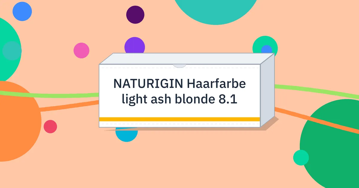 Symbolbild: Packung mit der Aufschrift NATURIGIN Haarfarbe light ash blonde 8.1 (PZN 18108005) – Verfügbarkeit und Bezug in Apotheken in Frankfurt am Main