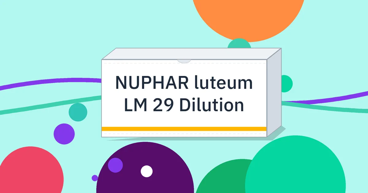 Symbolbild: Packung mit der Aufschrift NUPHAR luteum LM 29 Dilution (PZN 13620709) – Verfügbarkeit und Bezug in Apotheken in Frankfurt am Main