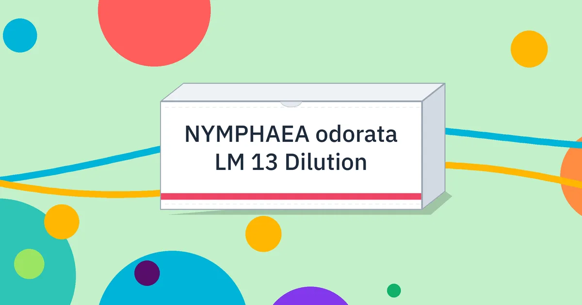 Symbolbild: Packung mit der Aufschrift NYMPHAEA odorata LM 13 Dilution (PZN 13621459) – Verfügbarkeit und Bezug in Apotheken in Frankfurt am Main