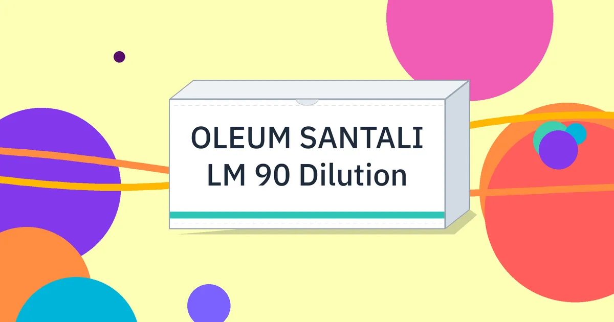 Symbolbild: Packung mit der Aufschrift OLEUM SANTALI LM 90 Dilution (PZN 13623576) – Verfügbarkeit und Bezug in Apotheken in Frankfurt am Main