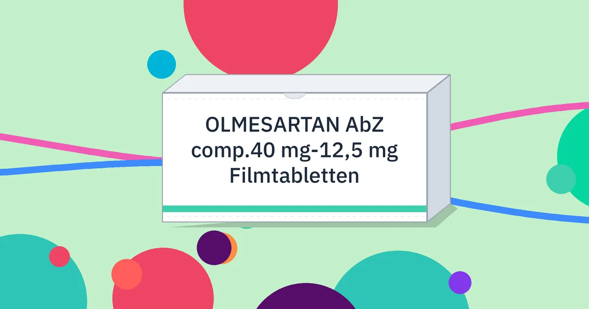 Symbolbild: Packung mit der Aufschrift OLMESARTAN AbZ comp.40 mg-12,5 mg Filmtabletten (PZN 12370794) – Verfügbarkeit und Bezug in Apotheken in Frankfurt am Main