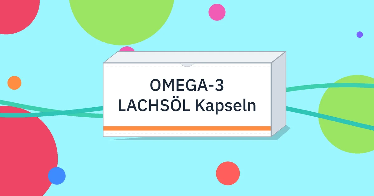 Symbolbild: Packung mit der Aufschrift OMEGA-3 LACHSÖL Kapseln (PZN 00647701) – Verfügbarkeit und Bezug in Apotheken in Frankfurt am Main