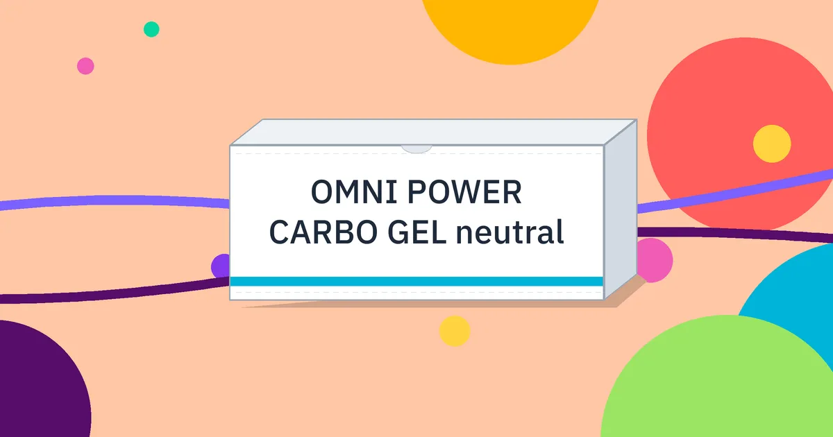 Symbolbild: Packung mit der Aufschrift OMNI POWER CARBO GEL neutral (PZN 19166364) – Verfügbarkeit und Bezug in Apotheken in Frankfurt am Main