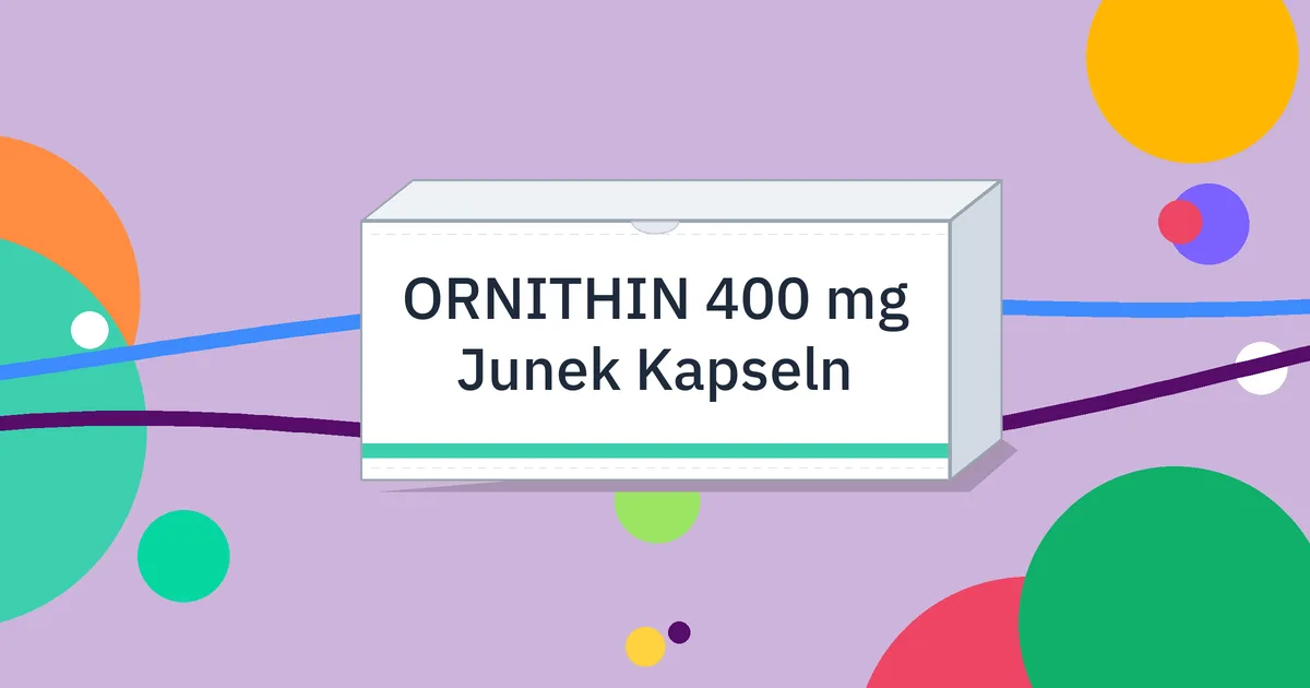 Symbolbild: Packung mit der Aufschrift ORNITHIN 400 mg Junek Kapseln (PZN 00135071) – Verfügbarkeit und Bezug in Apotheken in Frankfurt am Main