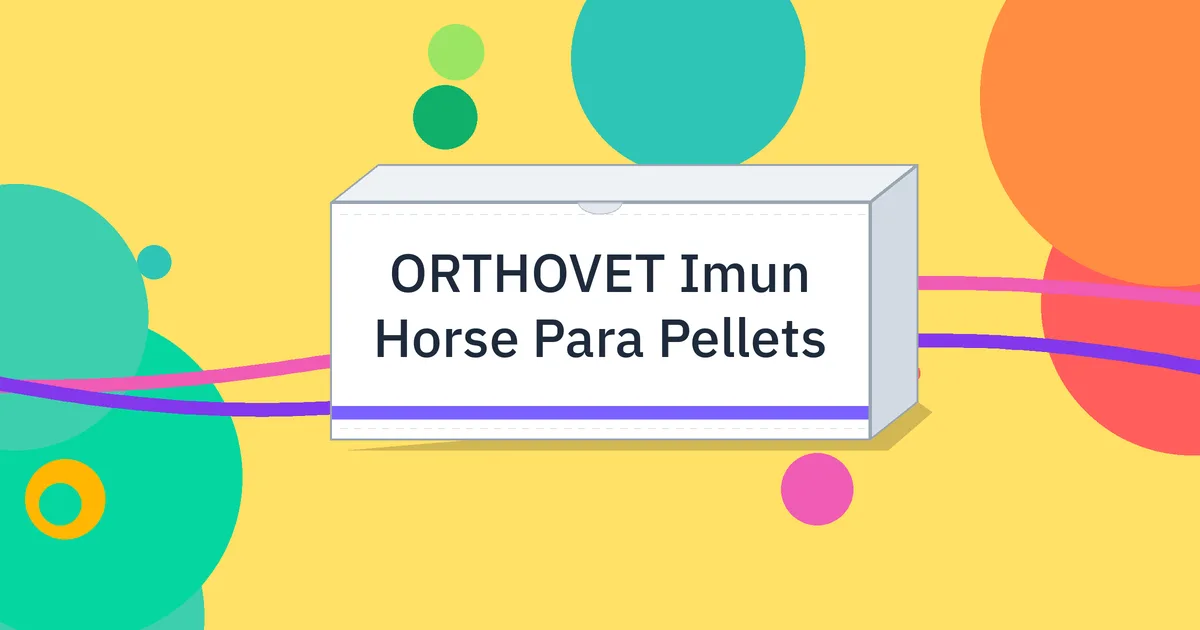 Symbolbild: Packung mit der Aufschrift ORTHOVET Imun Horse Para Pellets (PZN 14320369) – Verfügbarkeit und Bezug in Apotheken in Frankfurt am Main