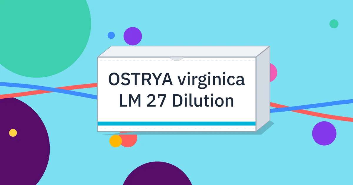 Symbolbild: Packung mit der Aufschrift OSTRYA virginica LM 27 Dilution (PZN 13628651) – Verfügbarkeit und Bezug in Apotheken in Frankfurt am Main