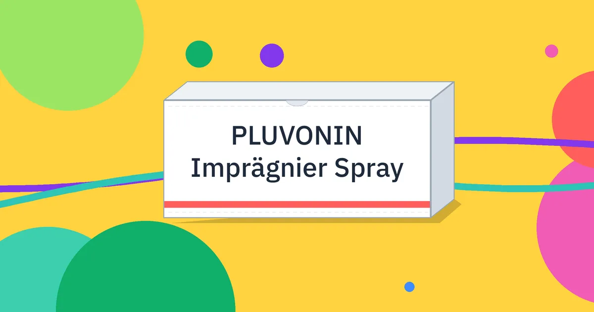 Symbolbild: Packung mit der Aufschrift PLUVONIN Imprägnier Spray (PZN 02296996) – Verfügbarkeit und Bezug in Apotheken in Frankfurt am Main