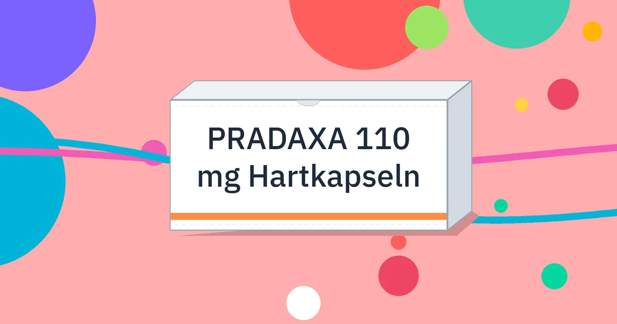 Symbolbild: Packung mit der Aufschrift PRADAXA 110 mg Hartkapseln (PZN 14441742) – Verfügbarkeit und Bezug in Apotheken in Frankfurt am Main