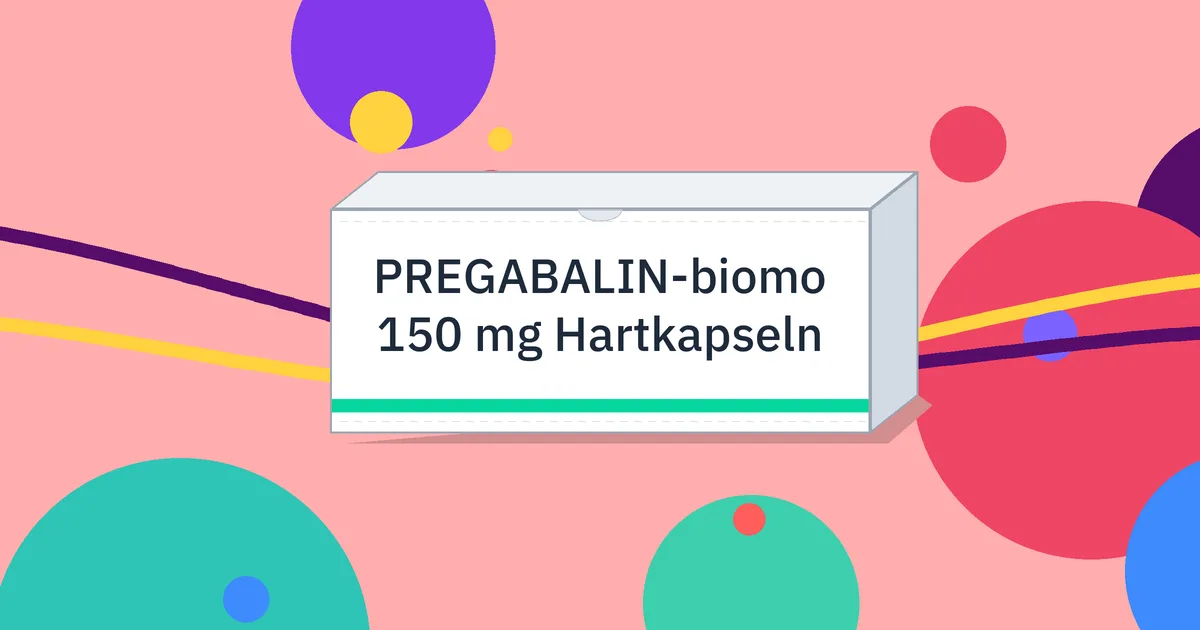 Symbolbild: Packung mit der Aufschrift PREGABALIN-biomo 150 mg Hartkapseln (PZN 14036421) – Verfügbarkeit und Bezug in Apotheken in Frankfurt am Main