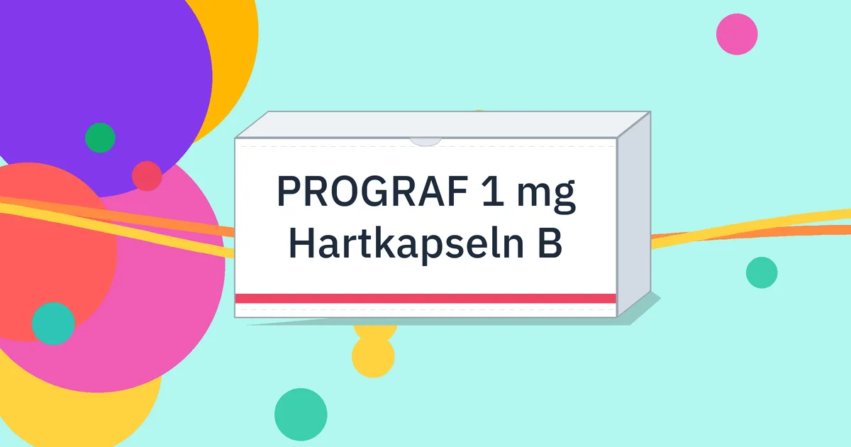 Symbolbild: Packung mit der Aufschrift PROGRAF 1 mg Hartkapseln B (PZN 03119405) – Verfügbarkeit und Bezug in Apotheken in Frankfurt am Main
