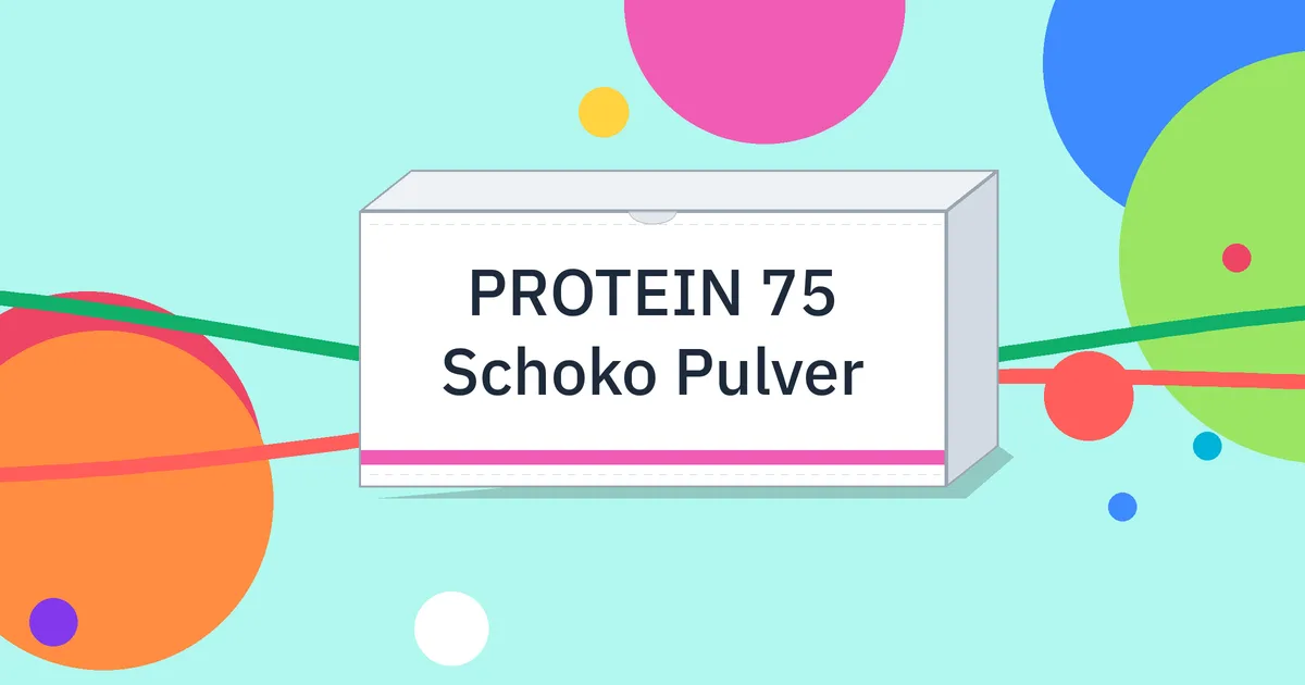 Symbolbild: Packung mit der Aufschrift PROTEIN 75 Schoko Pulver (PZN 01498663) – Verfügbarkeit und Bezug in Apotheken in Frankfurt am Main