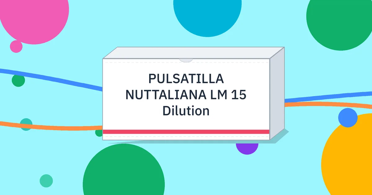 Symbolbild: Packung mit der Aufschrift PULSATILLA NUTTALIANA LM 15 Dilution (PZN 13671351) – Verfügbarkeit und Bezug in Apotheken in Frankfurt am Main