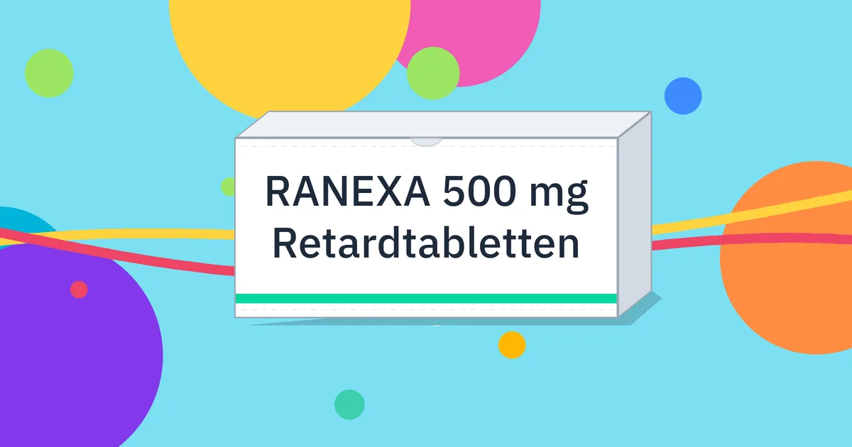 Symbolbild: Packung mit der Aufschrift RANEXA 500 mg Retardtabletten (PZN 16673327) – Verfügbarkeit und Bezug in Apotheken in Frankfurt am Main