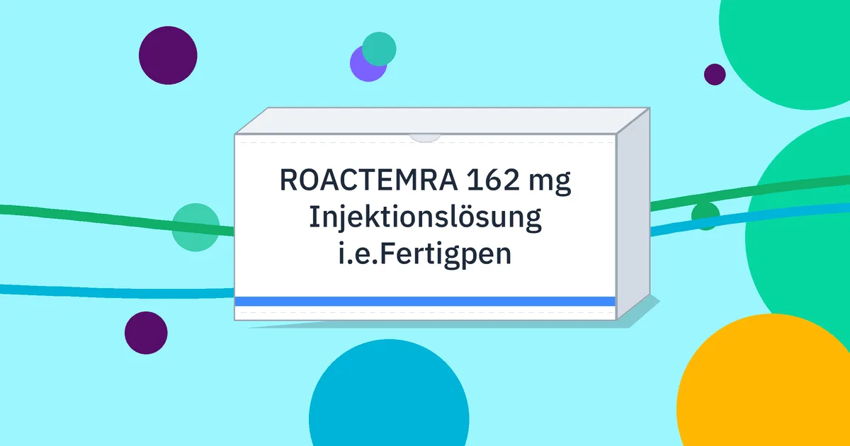 Symbolbild: Packung mit der Aufschrift ROACTEMRA 162 mg Injektionslösung i.e.Fertigpen (PZN 19629864) – Verfügbarkeit und Bezug in Apotheken in Frankfurt am Main