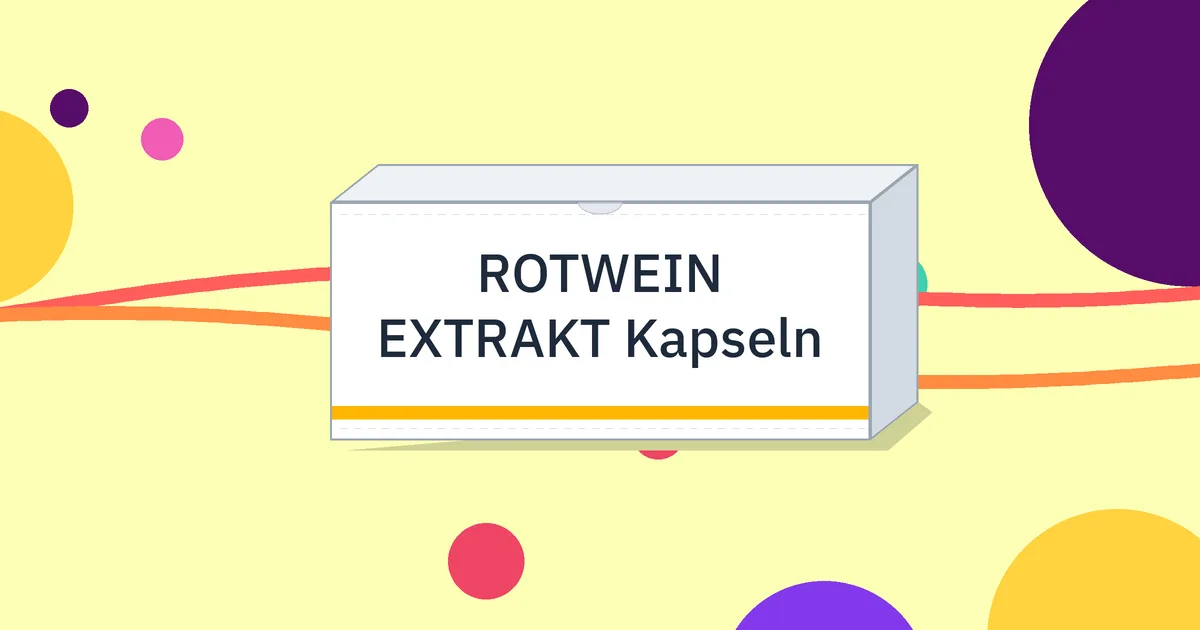 Symbolbild: Packung mit der Aufschrift ROTWEIN EXTRAKT Kapseln (PZN 10309997) – Verfügbarkeit und Bezug in Apotheken in Frankfurt am Main