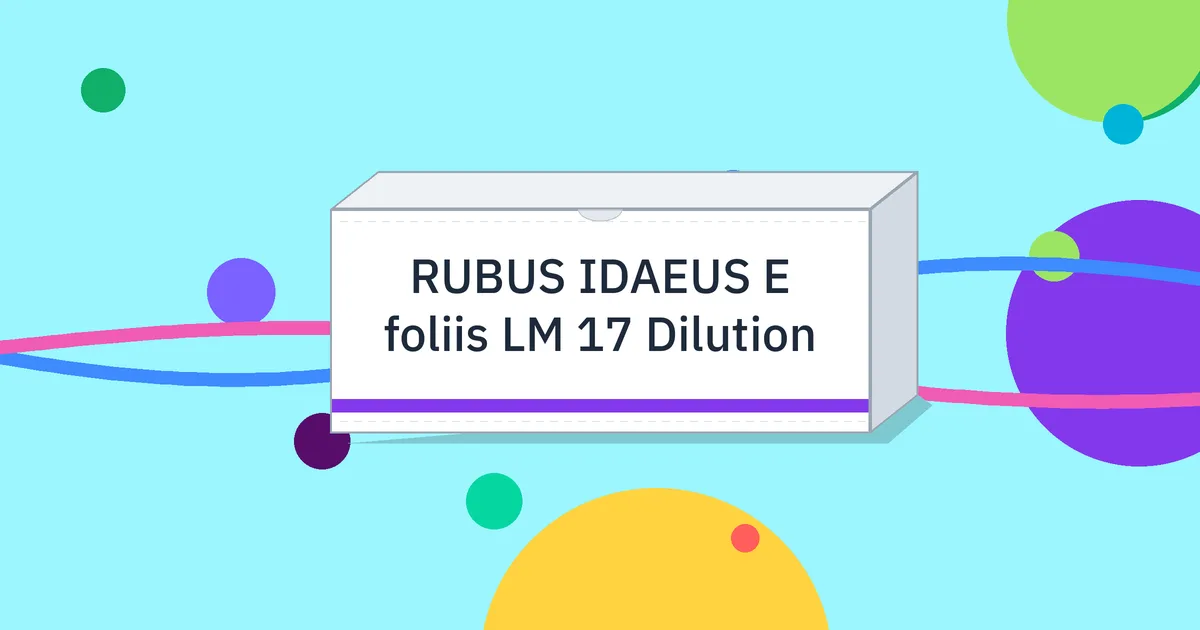 Symbolbild: Packung mit der Aufschrift RUBUS IDAEUS E foliis LM 17 Dilution (PZN 13681740) – Verfügbarkeit und Bezug in Apotheken in Frankfurt am Main