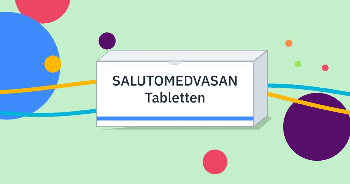 Symbolbild: Packung mit der Aufschrift SALUTOMEDVASAN Tabletten (PZN 10918495) – Verfügbarkeit und Bezug in Apotheken in Frankfurt am Main