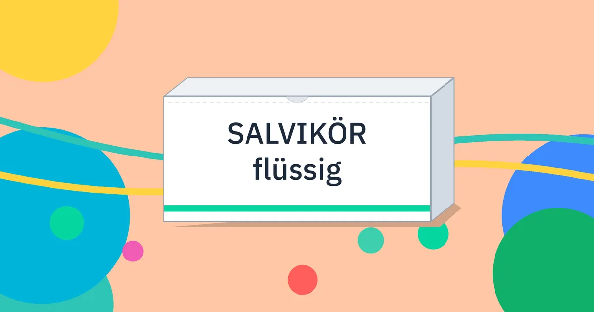 Symbolbild: Packung mit der Aufschrift SALVIKÖR flüssig (PZN 09234024) – Verfügbarkeit und Bezug in Apotheken in Frankfurt am Main