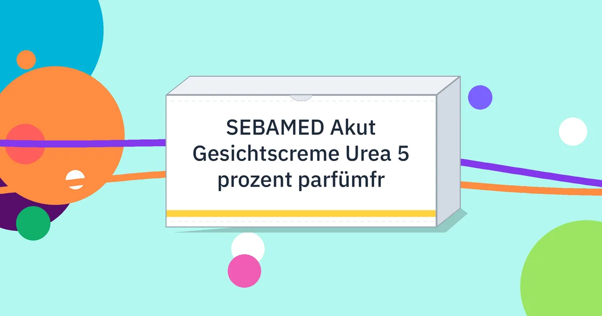 Symbolbild: Packung mit der Aufschrift SEBAMED Akut Gesichtscreme Urea 5 prozent parfümfr (PZN 19949563) – Verfügbarkeit und Bezug in Apotheken in Frankfurt am Main