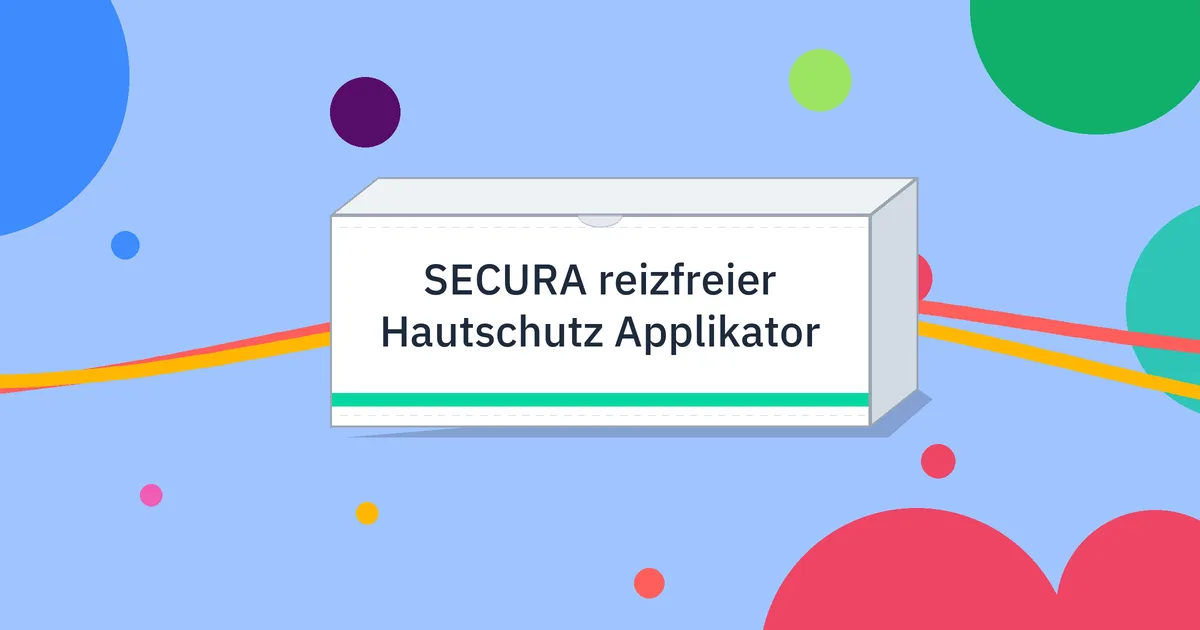 Symbolbild: Packung mit der Aufschrift SECURA reizfreier Hautschutz Applikator (PZN 12554525) – Verfügbarkeit und Bezug in Apotheken in Frankfurt am Main