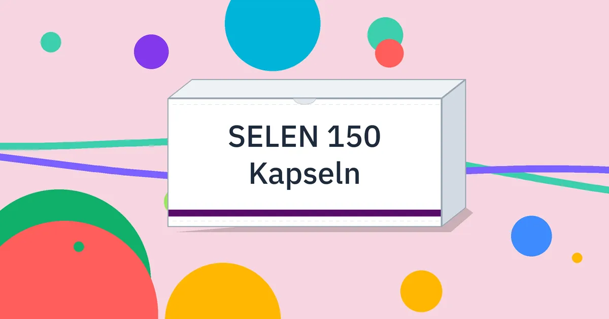 Symbolbild: Packung mit der Aufschrift SELEN 150 Kapseln (PZN 09933354) – Verfügbarkeit und Bezug in Apotheken in Frankfurt am Main
