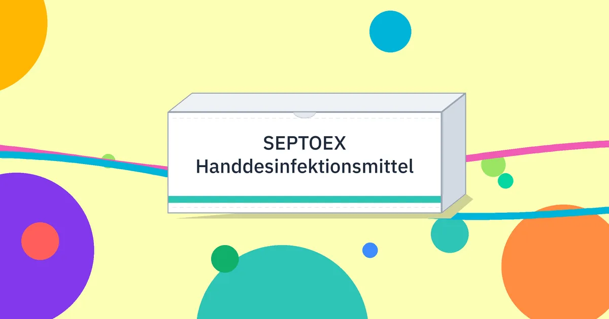 Symbolbild: Packung mit der Aufschrift SEPTOEX Handdesinfektionsmittel (PZN 16767181) – Verfügbarkeit und Bezug in Apotheken in Frankfurt am Main