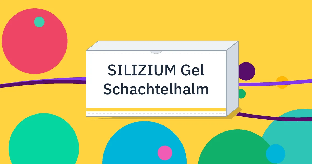Symbolbild: Packung mit der Aufschrift SILIZIUM Gel Schachtelhalm (PZN 14309356) – Verfügbarkeit und Bezug in Apotheken in Frankfurt am Main