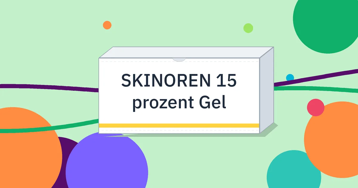 Symbolbild: Packung mit der Aufschrift SKINOREN 15 prozent Gel (PZN 09920848) – Verfügbarkeit und Bezug in Apotheken in Frankfurt am Main