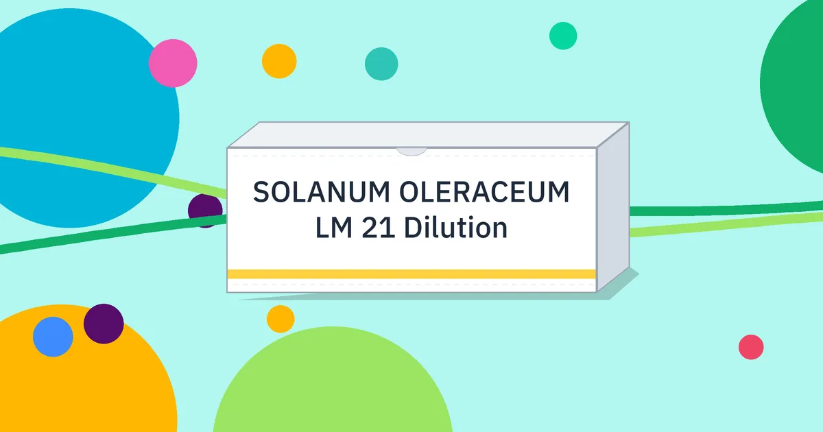 Symbolbild: Packung mit der Aufschrift SOLANUM OLERACEUM LM 21 Dilution (PZN 13193437) – Verfügbarkeit und Bezug in Apotheken in Frankfurt am Main