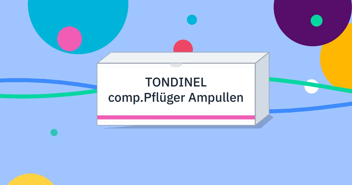 Symbolbild: Packung mit der Aufschrift TONDINEL comp.Pflüger Ampullen (PZN 00169733) – Verfügbarkeit und Bezug in Apotheken in Frankfurt am Main