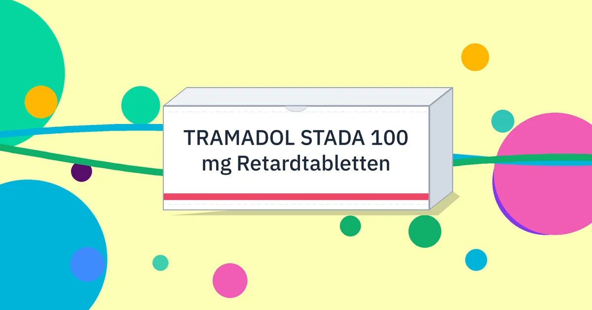 Symbolbild: Packung mit der Aufschrift TRAMADOL STADA 100 mg Retardtabletten (PZN 02186523) – Verfügbarkeit und Bezug in Apotheken in Frankfurt am Main