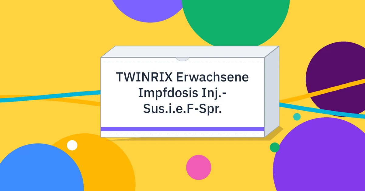 Symbolbild: Packung mit der Aufschrift TWINRIX Erwachsene Impfdosis Inj.-Sus.i.e.F-Spr. (PZN 01456920) – Verfügbarkeit und Bezug in Apotheken in Frankfurt am Main