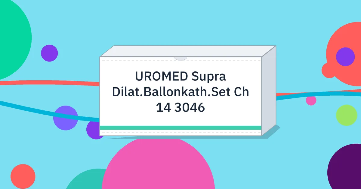 Symbolbild: Packung mit der Aufschrift UROMED Supra Dilat.Ballonkath.Set Ch 14 3046 (PZN 04742075) – Verfügbarkeit und Bezug in Apotheken in Frankfurt am Main